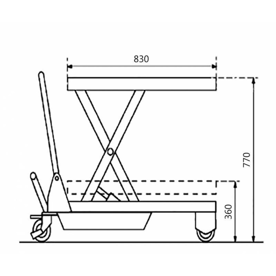 Self Leveling Spring Scissor Lift Table 210 Kg | Scissor Lift Tables ...
